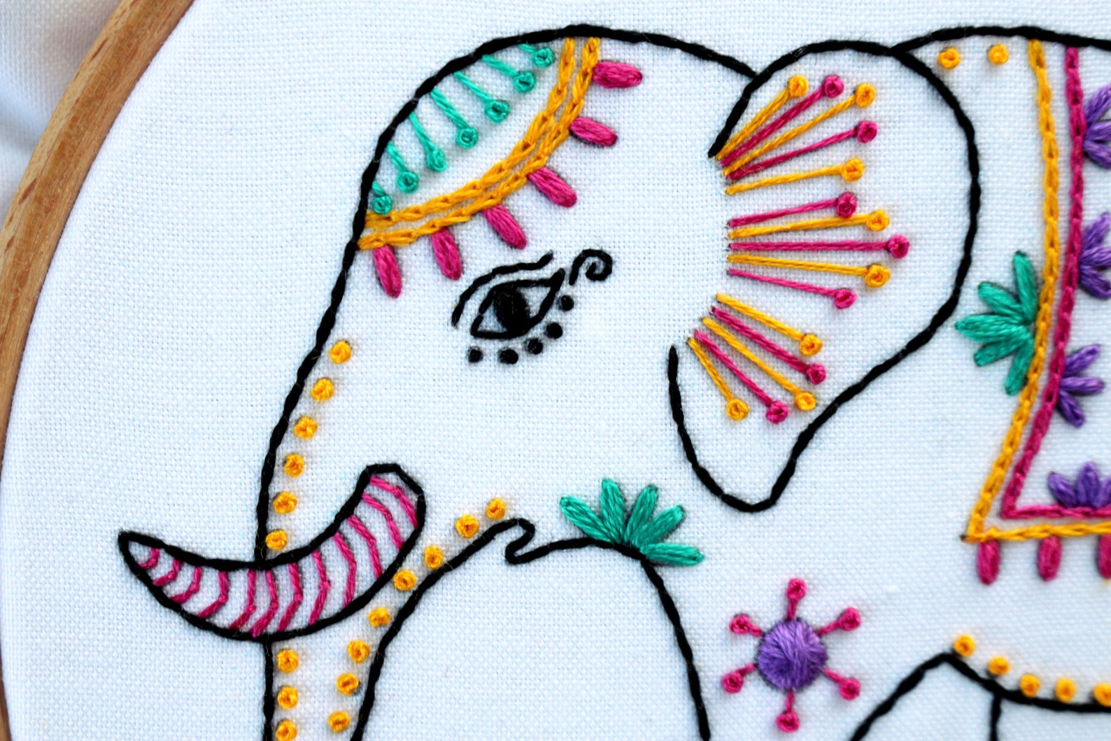 Elephant Embroidery Pattern PDF Embroidery Pattern Animal | Etsy UK