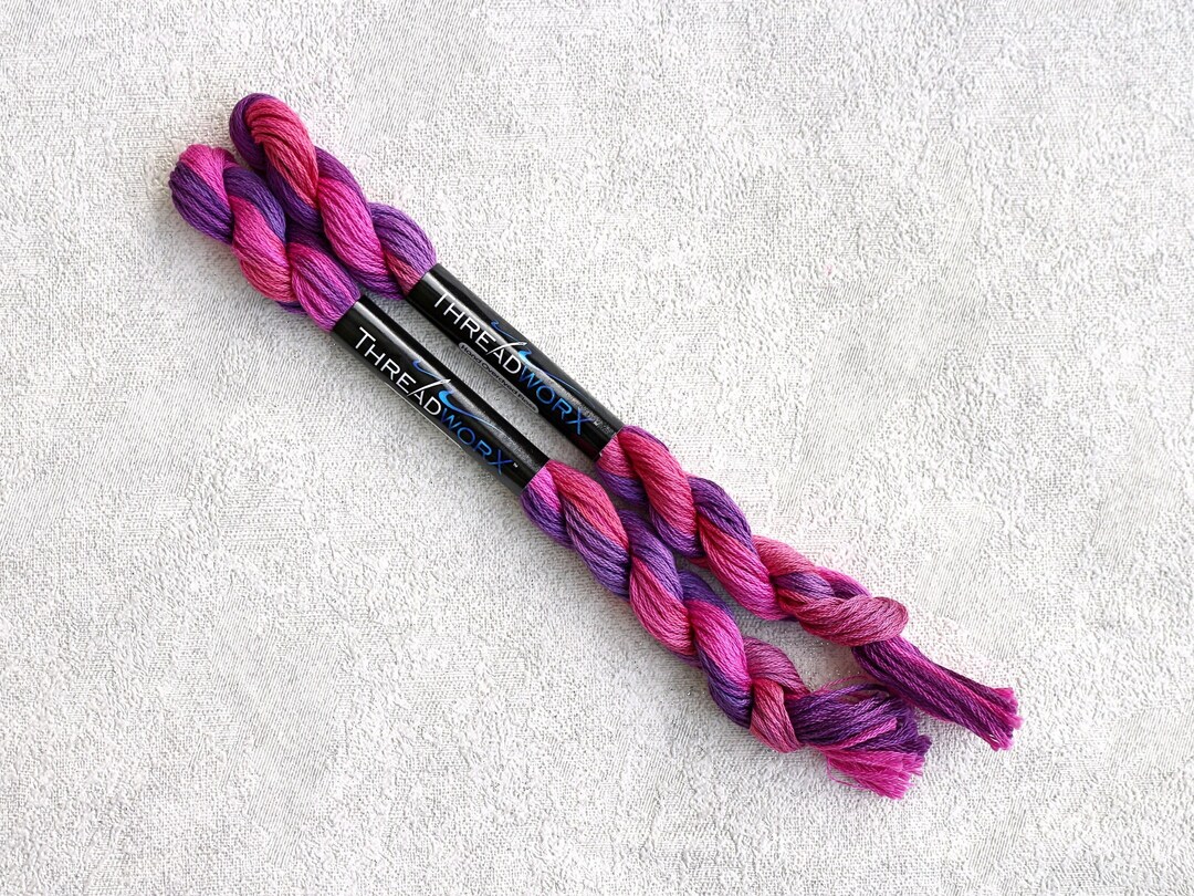 Threadworx Funky Lilac 1150 Variegated Floss Embroidery Thread ...