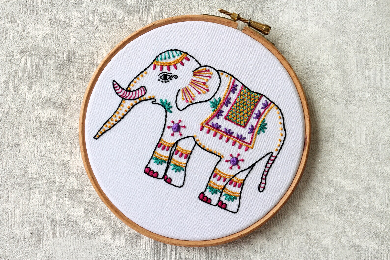 Elephant Embroidery Pattern PDF Embroidery Pattern Animal | Etsy