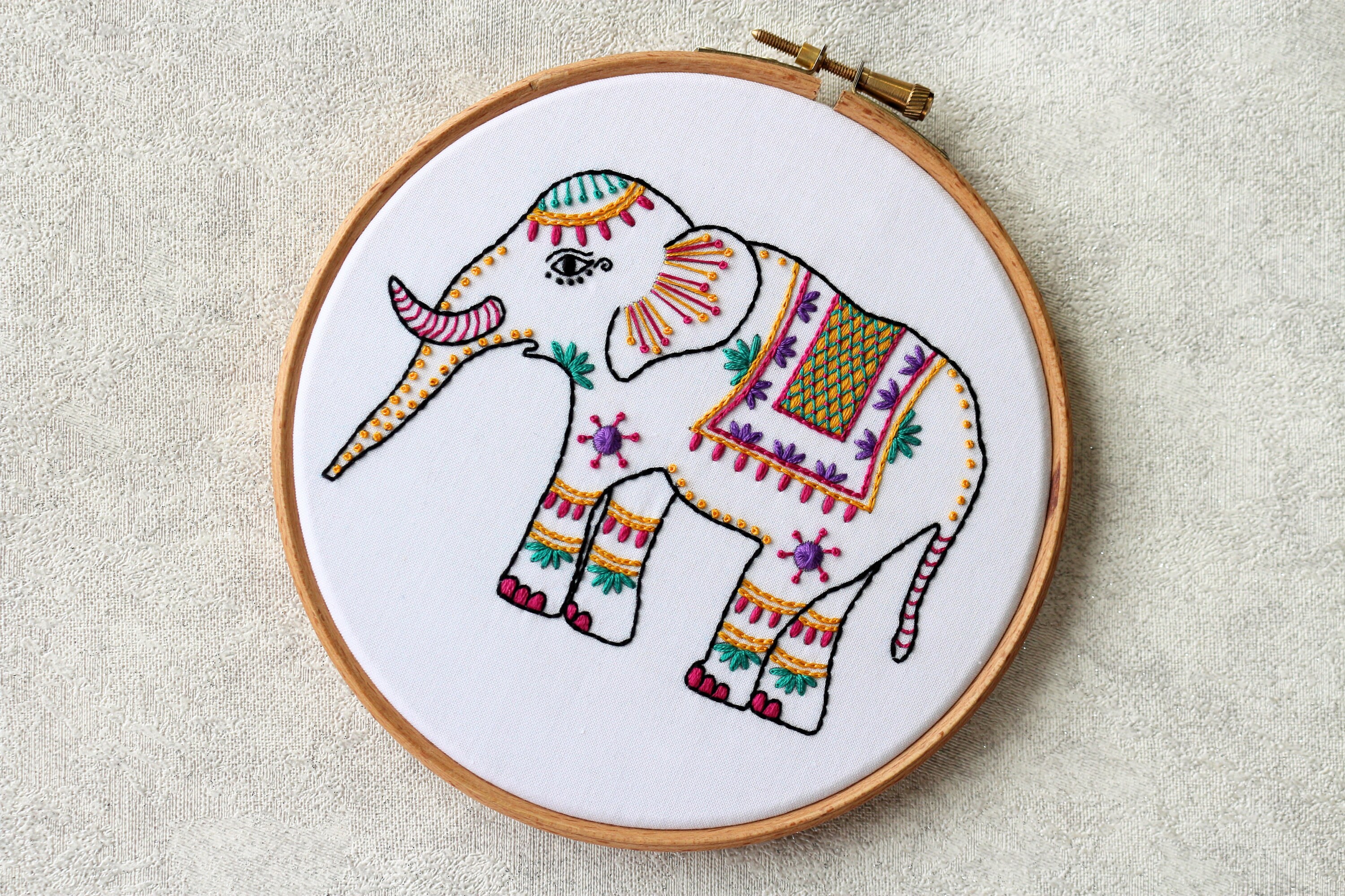 Elephant Embroidery Pattern PDF Embroidery Pattern Animal | Etsy