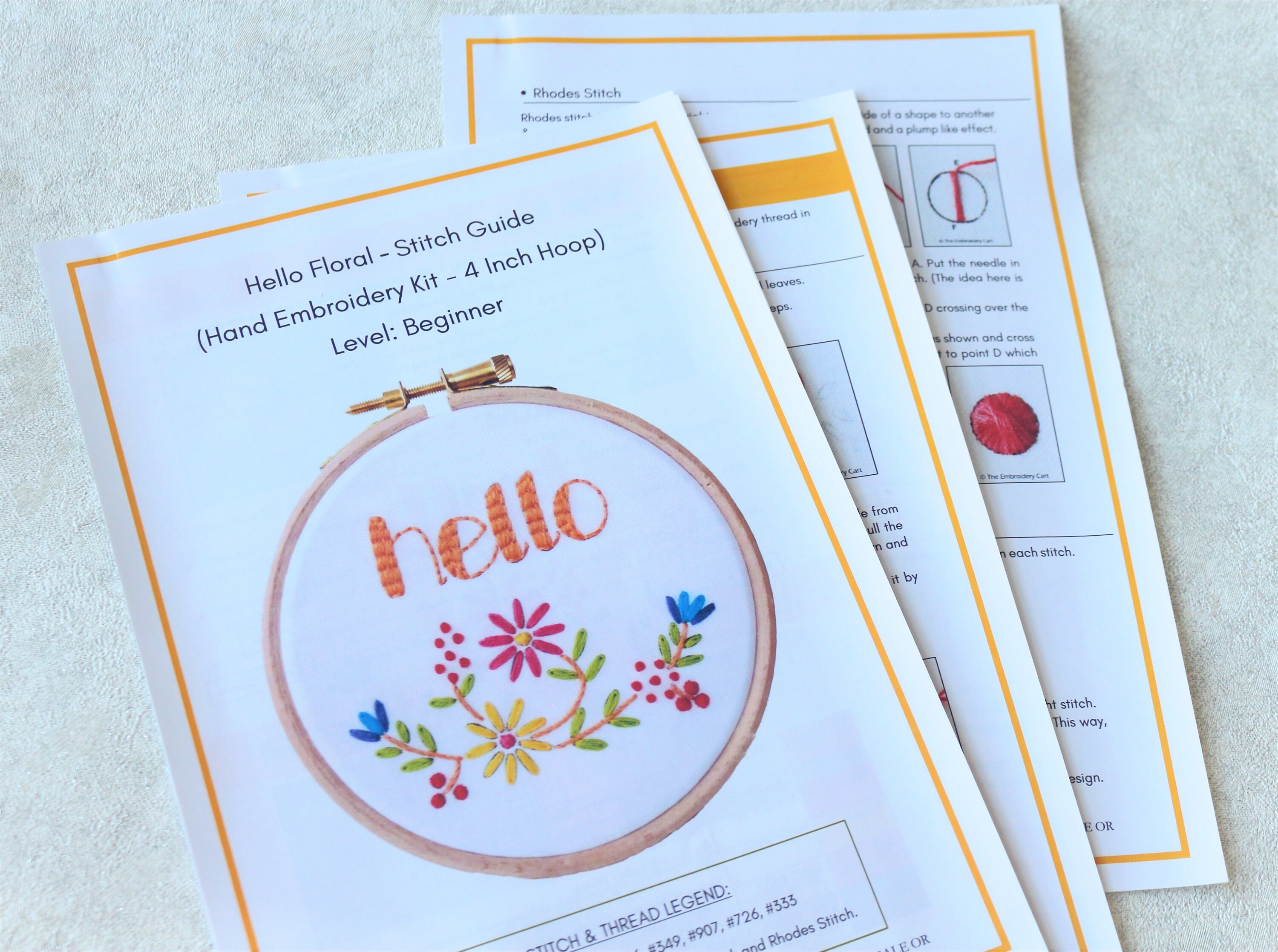 Hello Embroidery Kit Embroidery Kit Embroidery Kit Beginner | Etsy