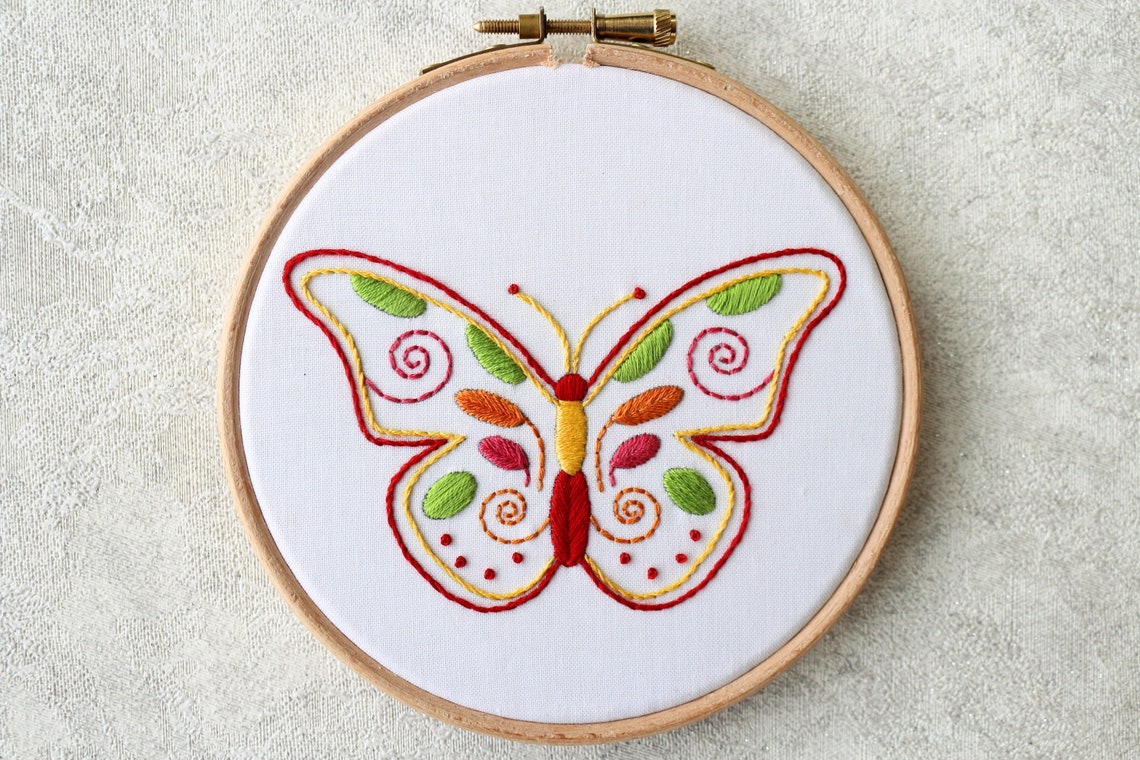 Butterfly Embroidery Pattern PDF Pattern Embroidery Pattern - Etsy Canada