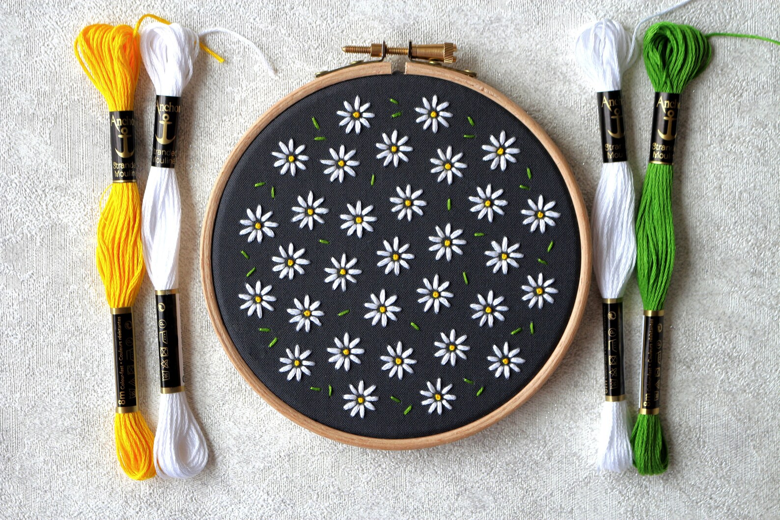 Daisy Embroidery Pattern PDF Pattern Beginner Embroidery - Etsy UK