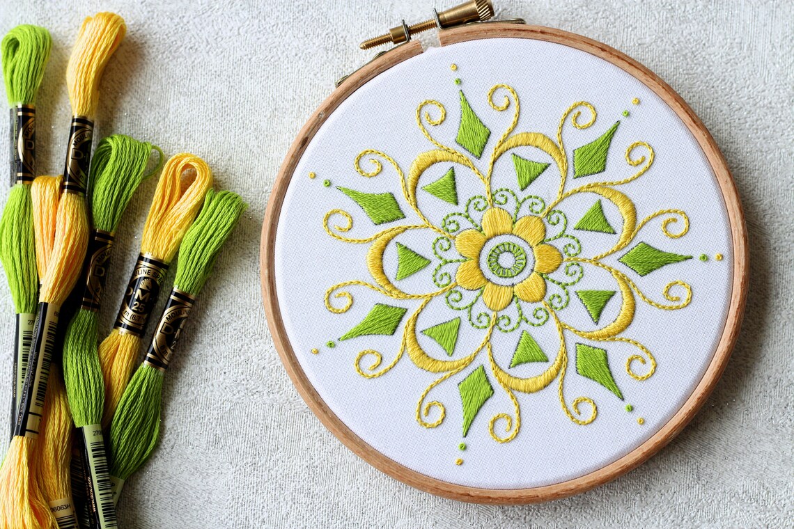 Mandala Embroidery Pattern Embroidery Pattern PDF Pattern - Etsy
