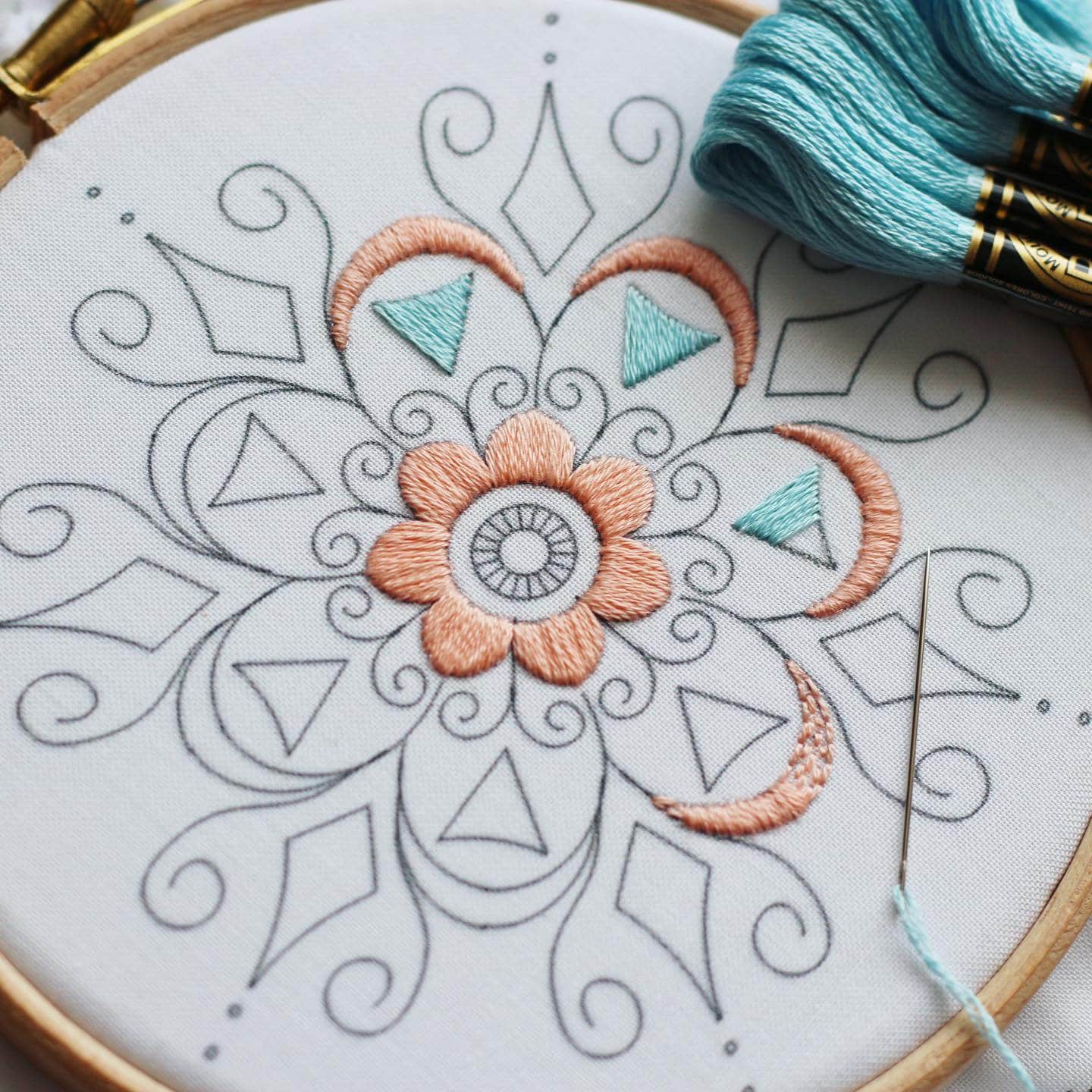 Mandala Embroidery Pattern Embroidery Pattern PDF Pattern - Etsy