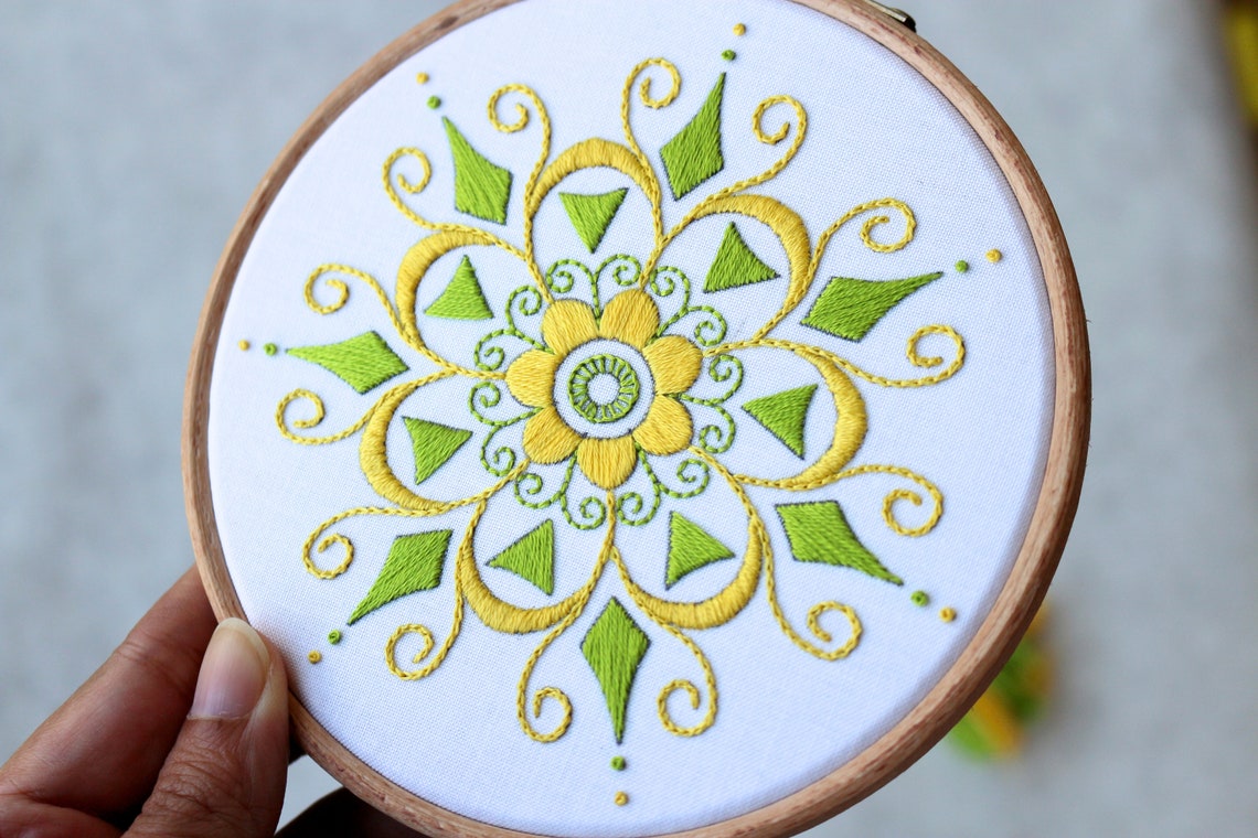 Mandala Embroidery Pattern Embroidery Pattern PDF Pattern - Etsy