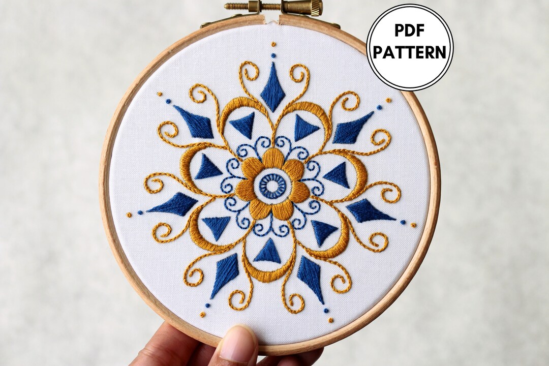 Mandala Embroidery Pattern Embroidery Pattern PDF Pattern - Etsy