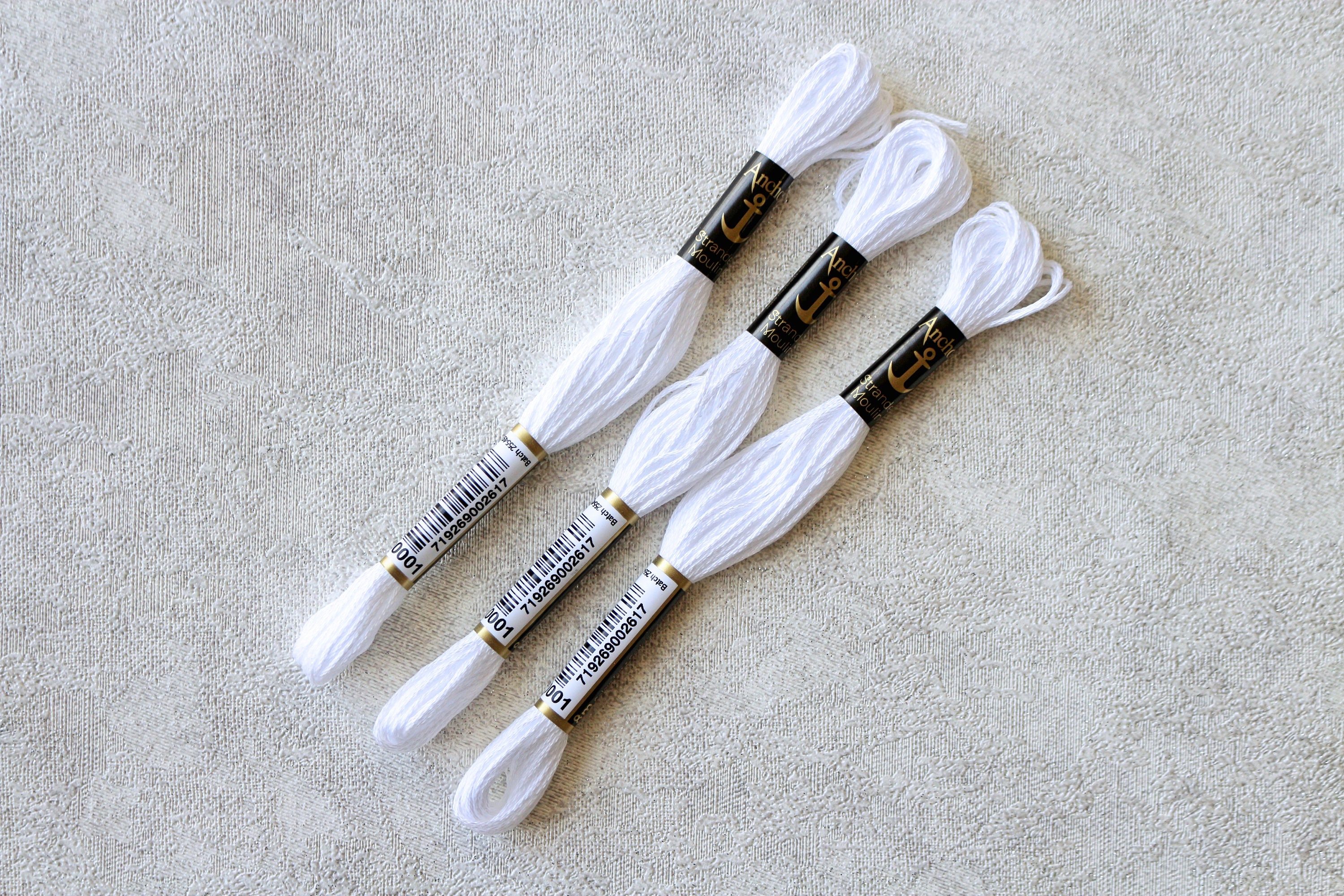 White Embroidery Thread- White Colours- Anchor Embroidery Thread- Set ...