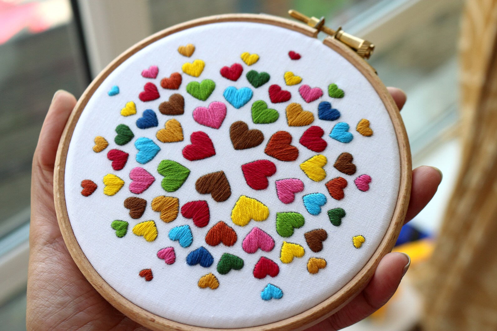 Hearts Embroidery Kit DIY Craft Kits Embroidery Kit - Etsy