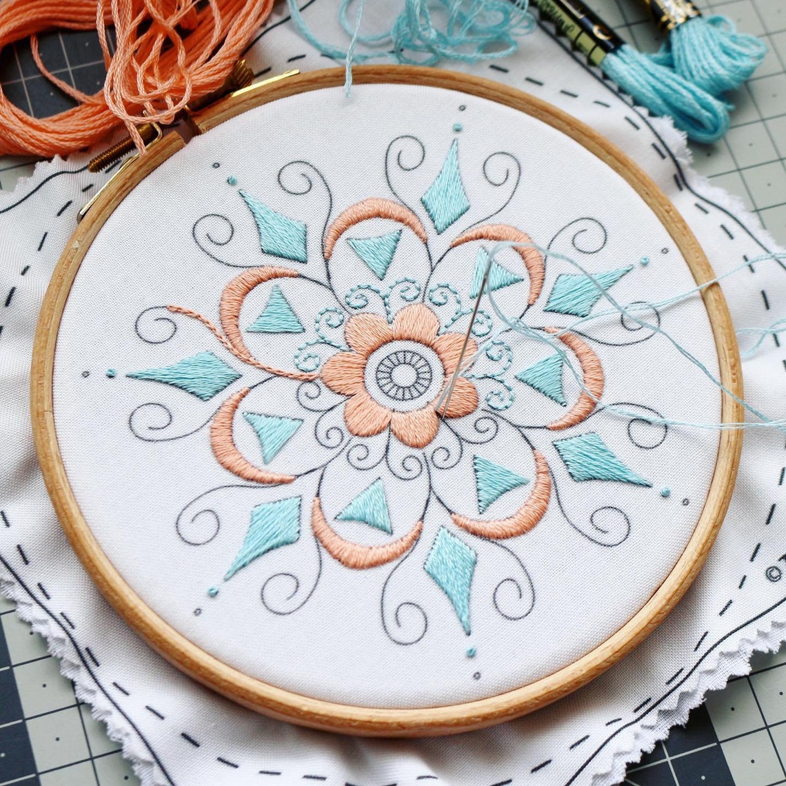 Mandala Embroidery Pattern Embroidery Pattern PDF Pattern - Etsy