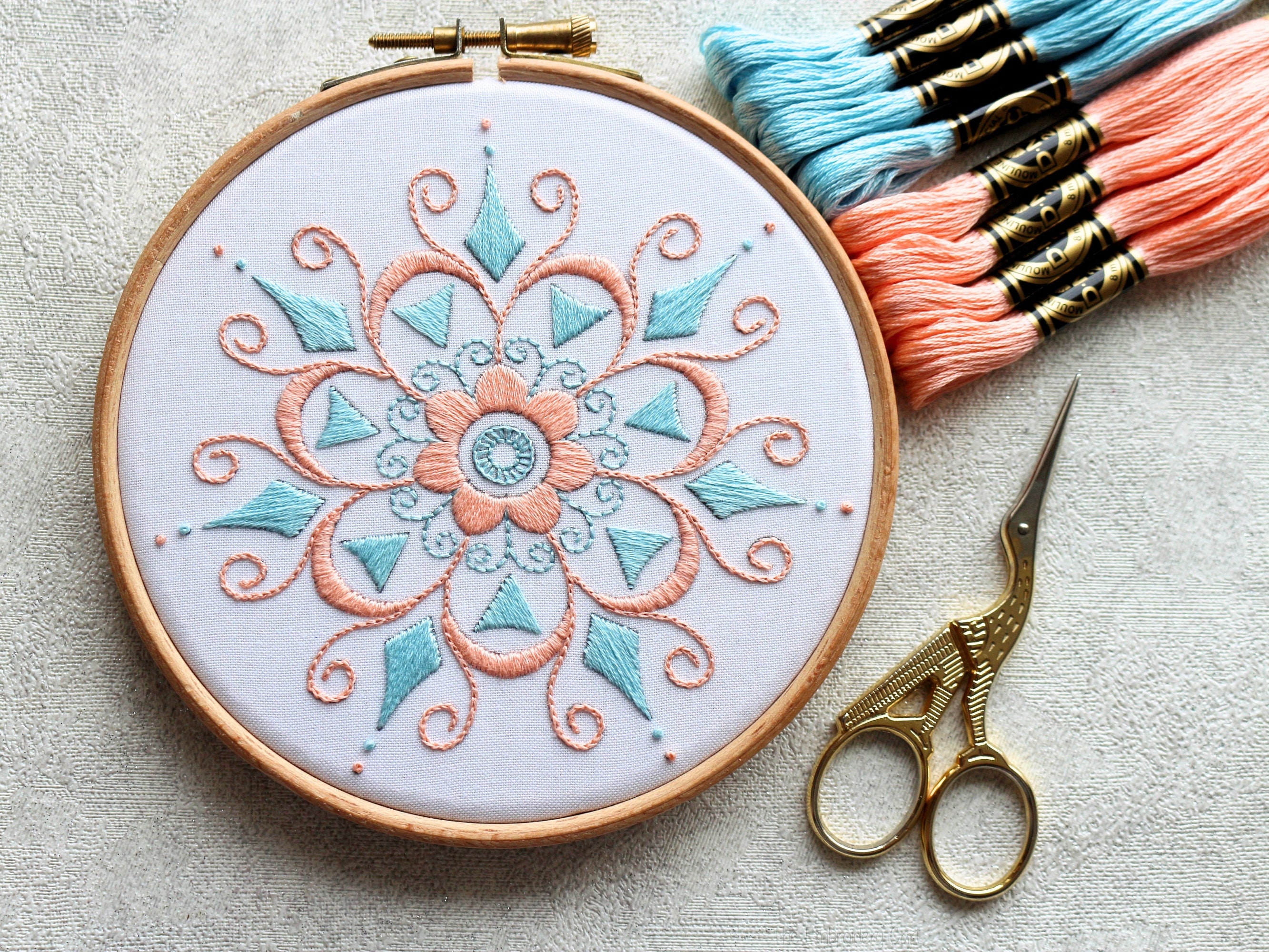 Mandala Embroidery Pattern Embroidery Pattern PDF Pattern - Etsy