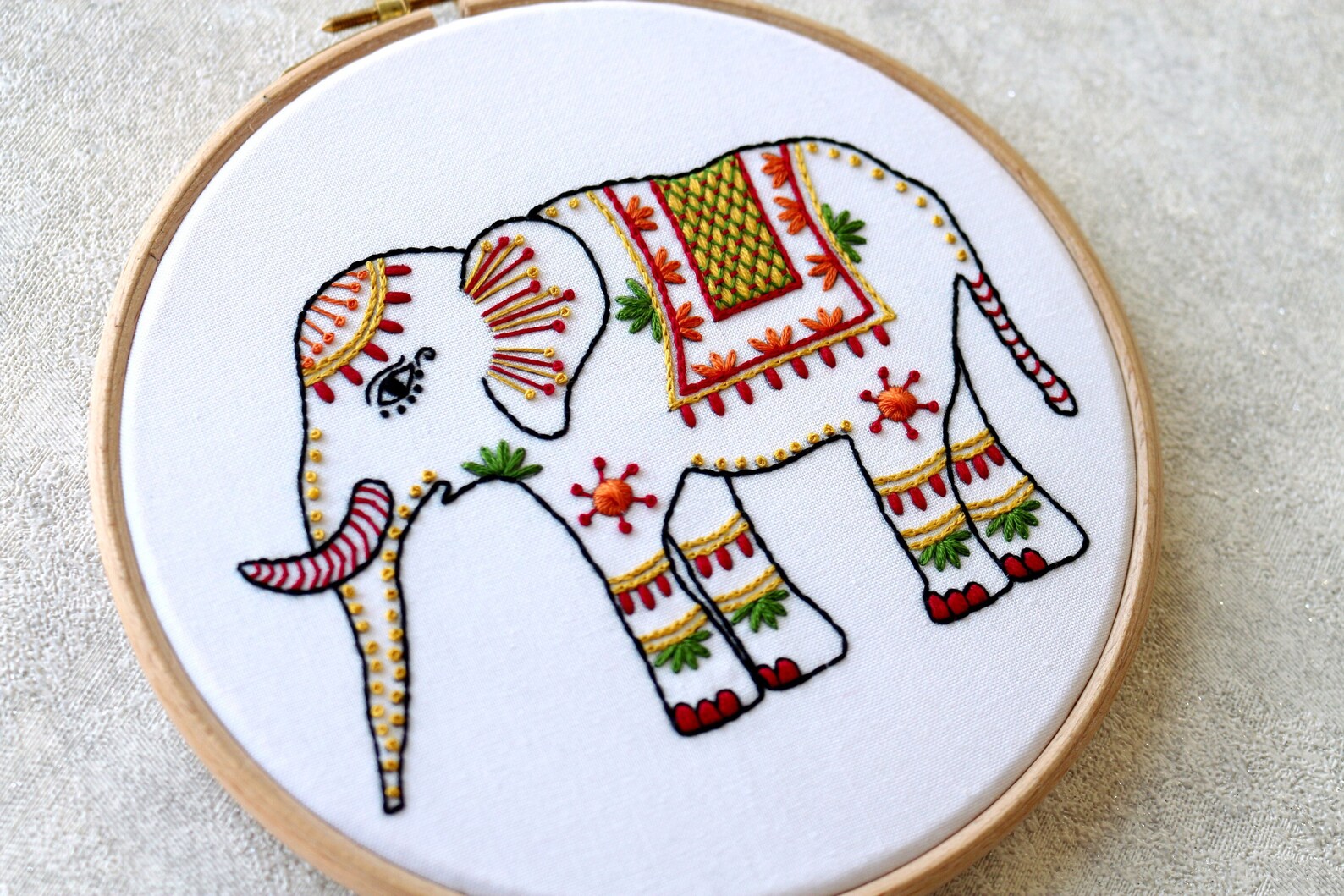 Elephant Embroidery Kit Embroidery Kit DIY Embroidery Kit - Etsy UK