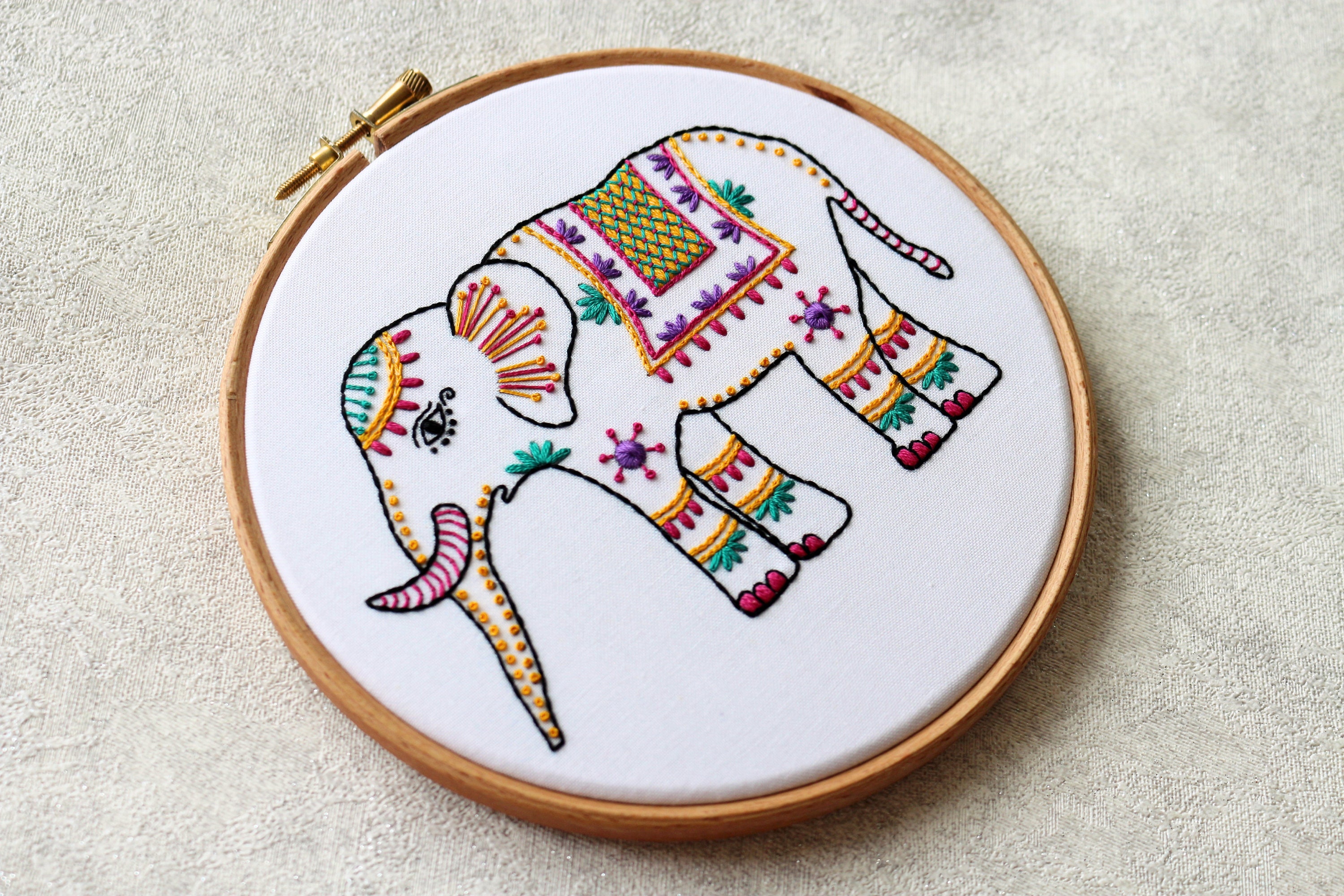 Elephant Embroidery Pattern PDF Embroidery Pattern Animal | Etsy
