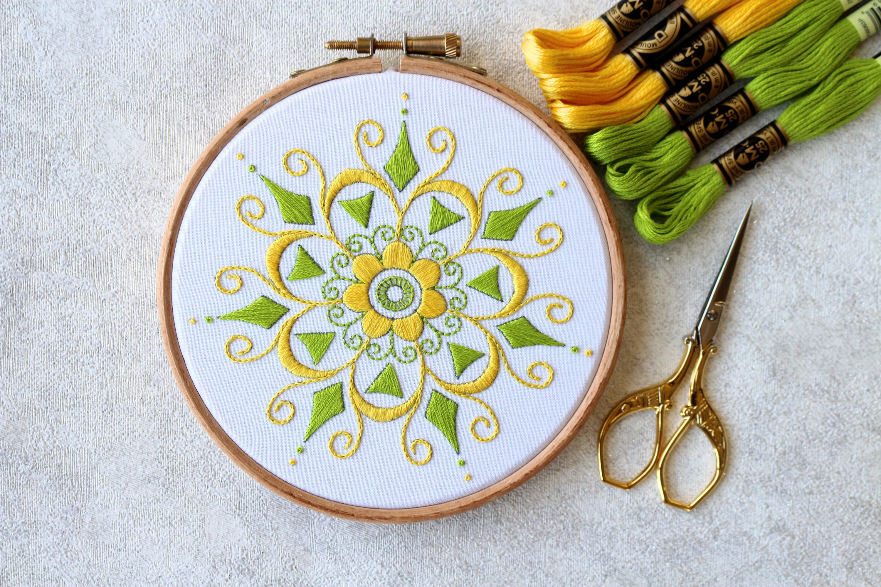 Mandala Embroidery Pattern Embroidery Pattern PDF Pattern - Etsy
