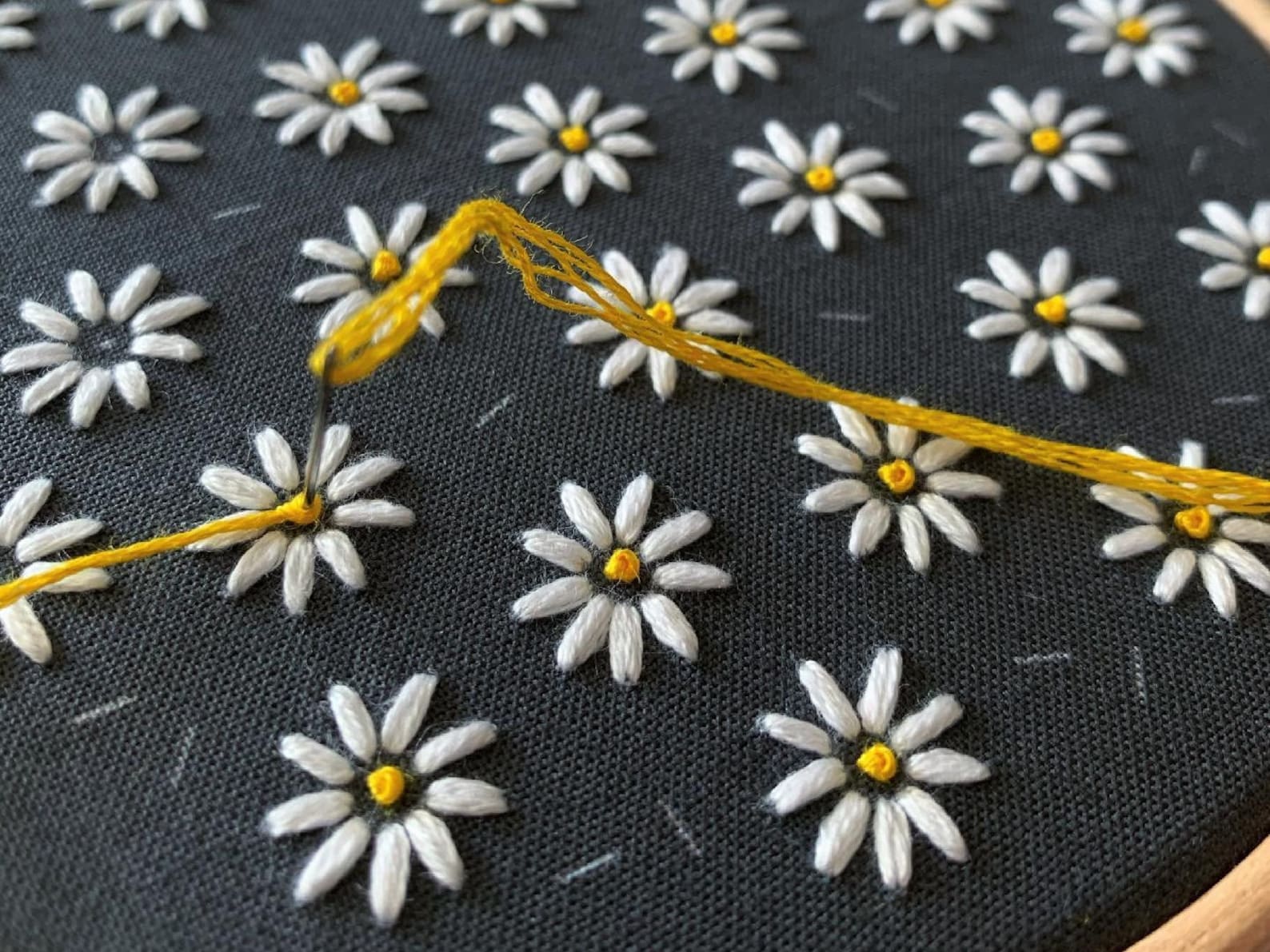 Daisy Embroidery Pattern PDF Pattern Beginner Embroidery Digital ...