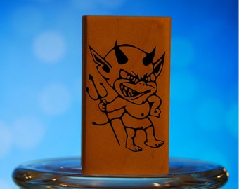 Devil stamp | Etsy