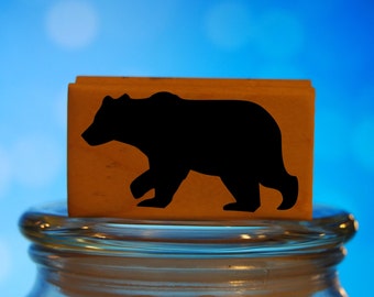 Bear Rubber Stamp | Etsy
