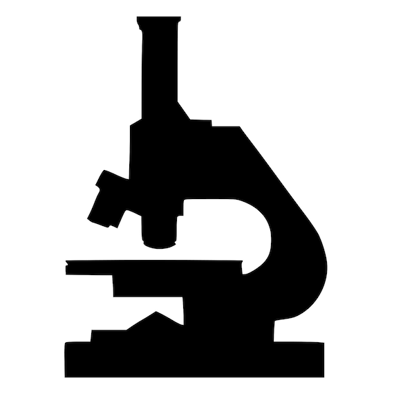 Microscope Rubber Stamp Mounted Wood Block Art Stamp | Etsy