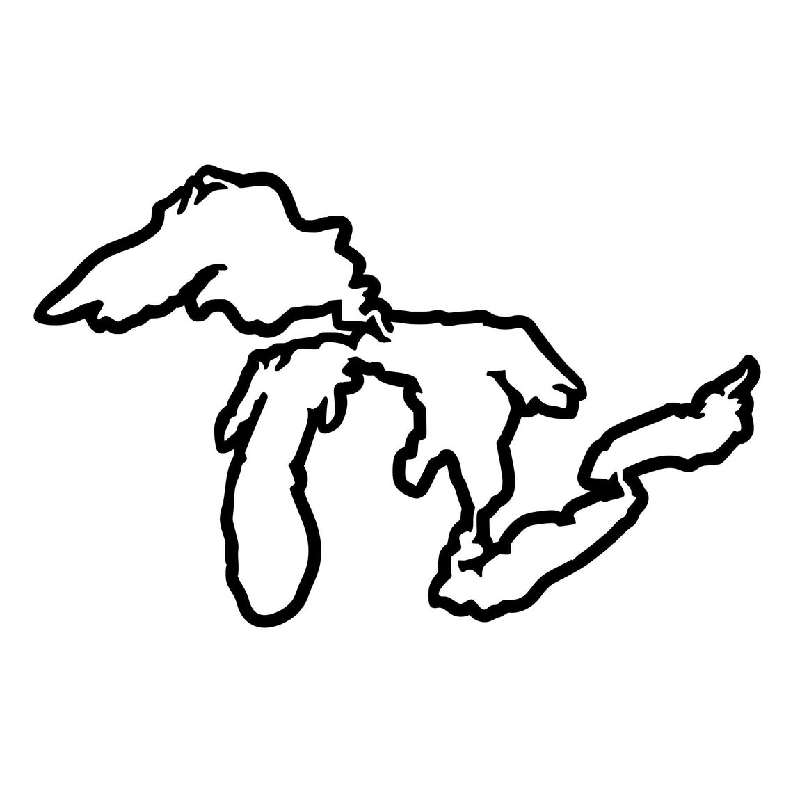 Michigan Great Lakes Coloring Coloring Pages