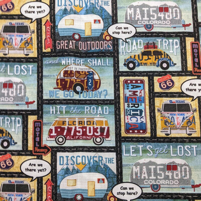 Vw Bus Fabric - Etsy