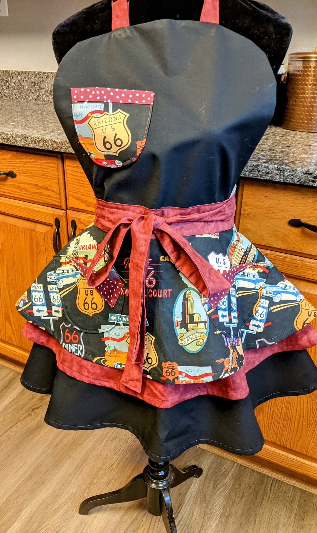 Get Your Kicks on Route 66! Retro Syle Adult Apron - Etsy