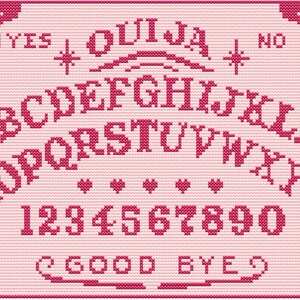Pink Hearts Ouija Board - Cross Stitch Pattern - DIGITAL DOWNLOAD - Etsy