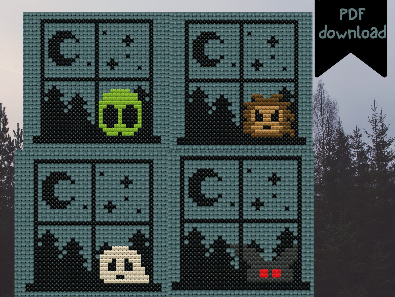 Creeping Creatures and Cryptids - Cross Stitch Pattern - DIGITAL ...