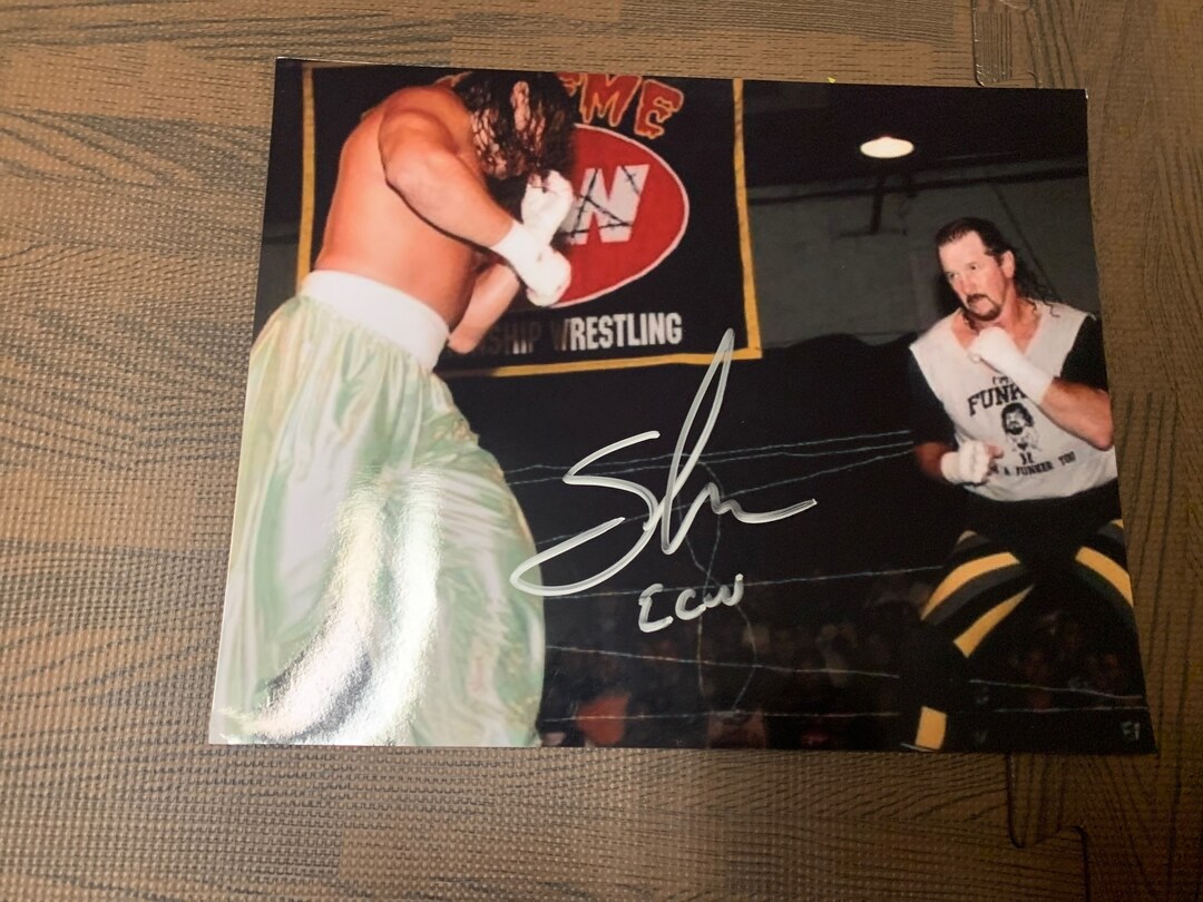 SABU Ecw Born to Be Wired Signed Autographed 8x10 Terry Funk - Etsy