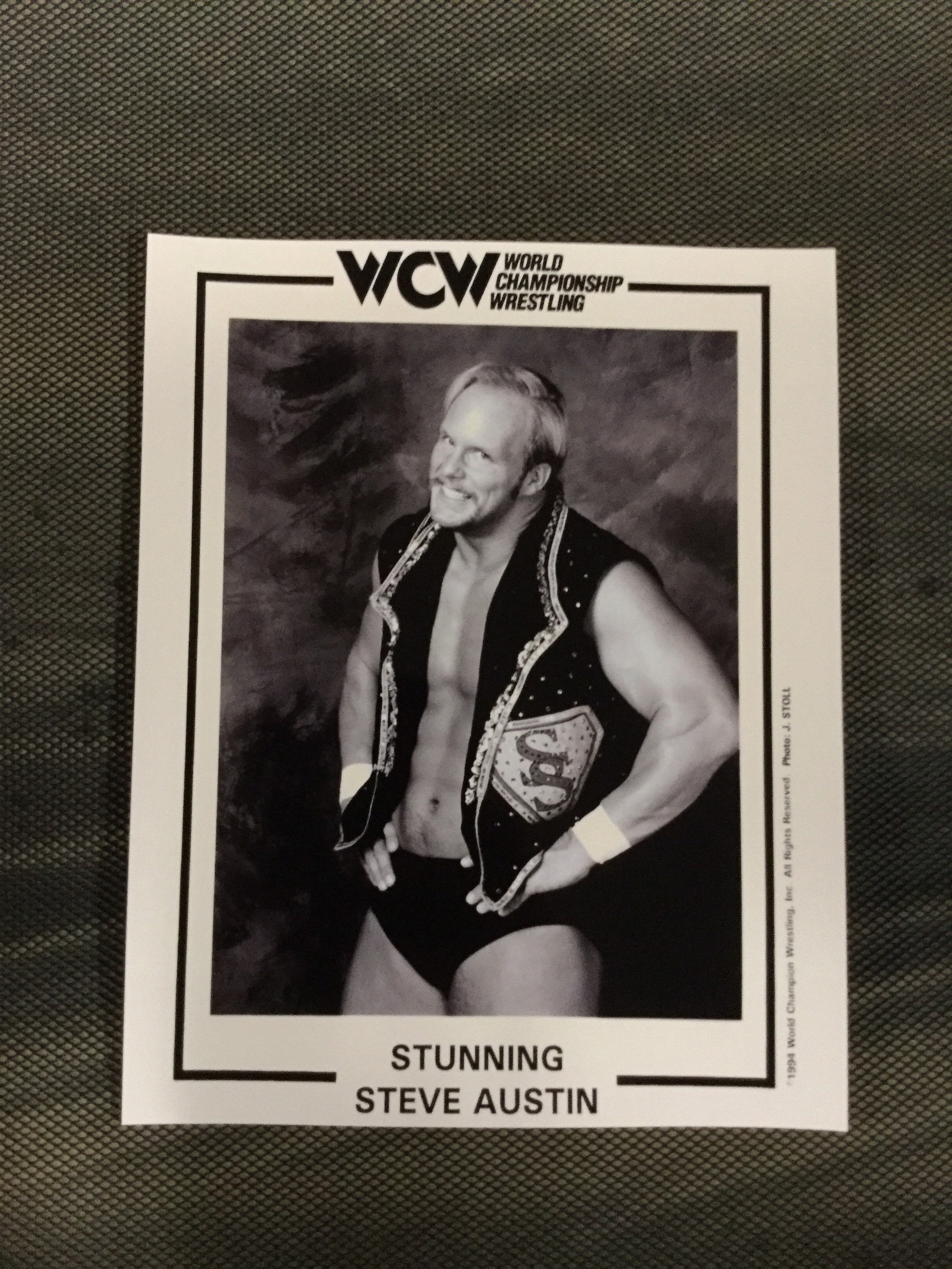 Wcw Wrestling Stunning Steve Austin Promo Style Art Print 8x10 Photo ...