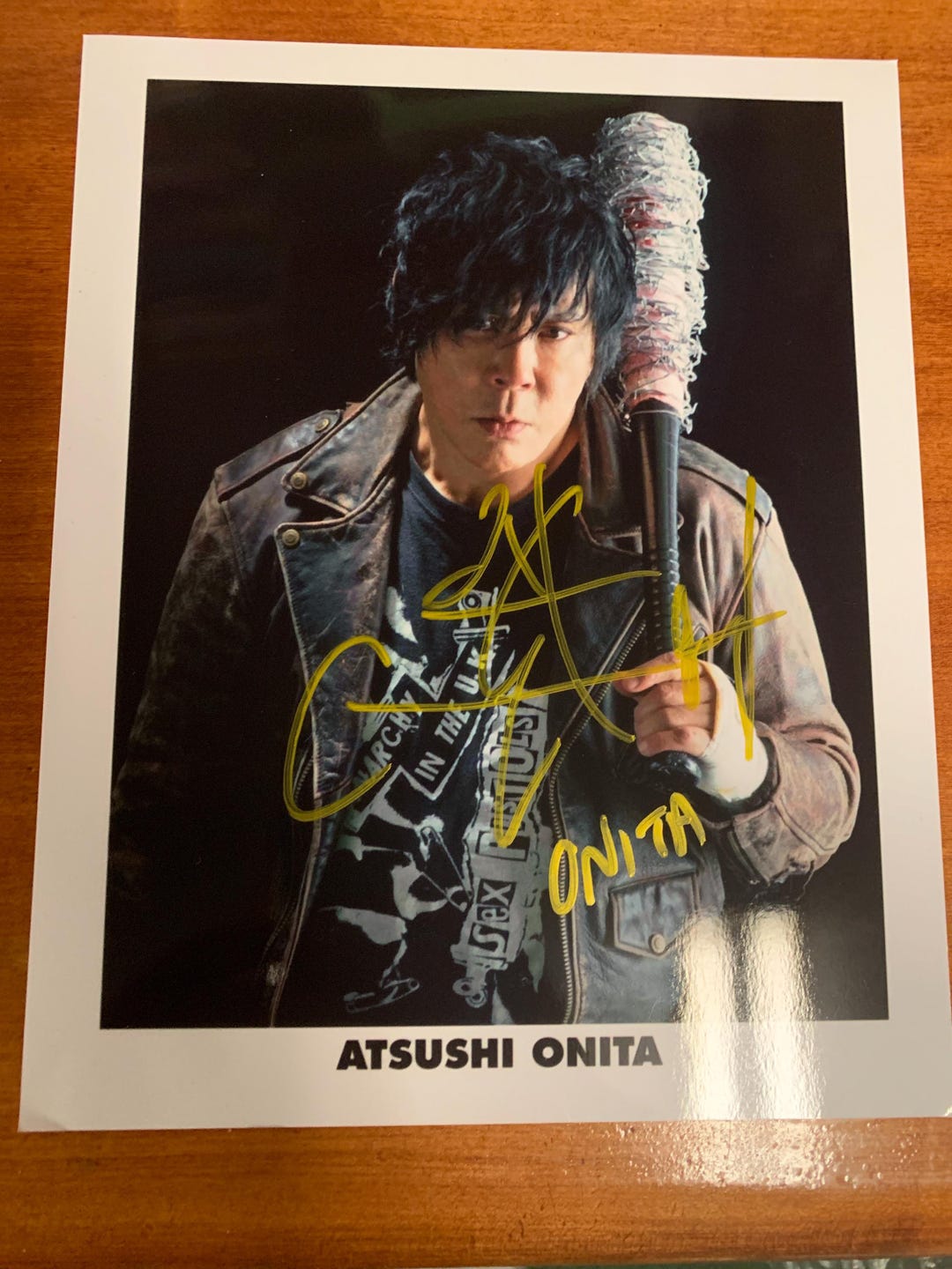 ATSUSHI ONITA Fmw Japan Japanese Wrestling Hardcore Legend Autographed ...