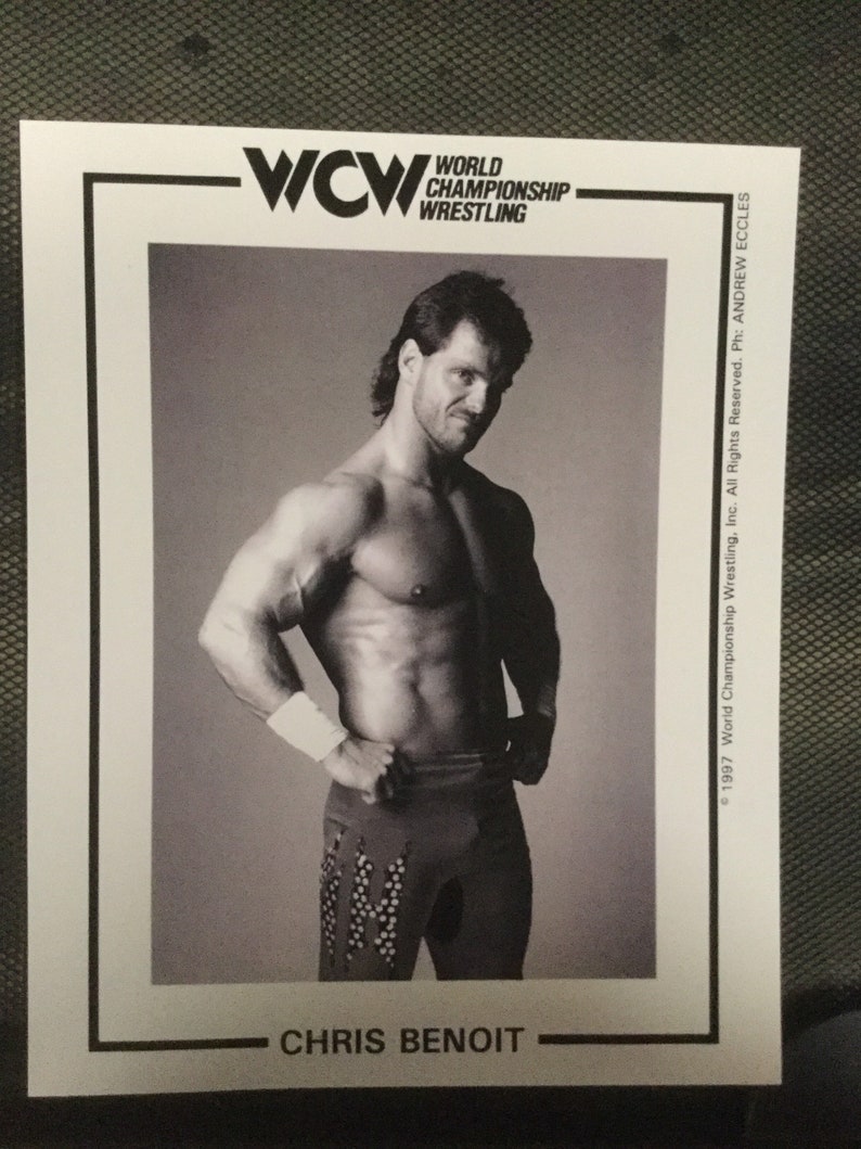 CHRIS BENOIT wcw world championship wrestling 8x10 art print | Etsy