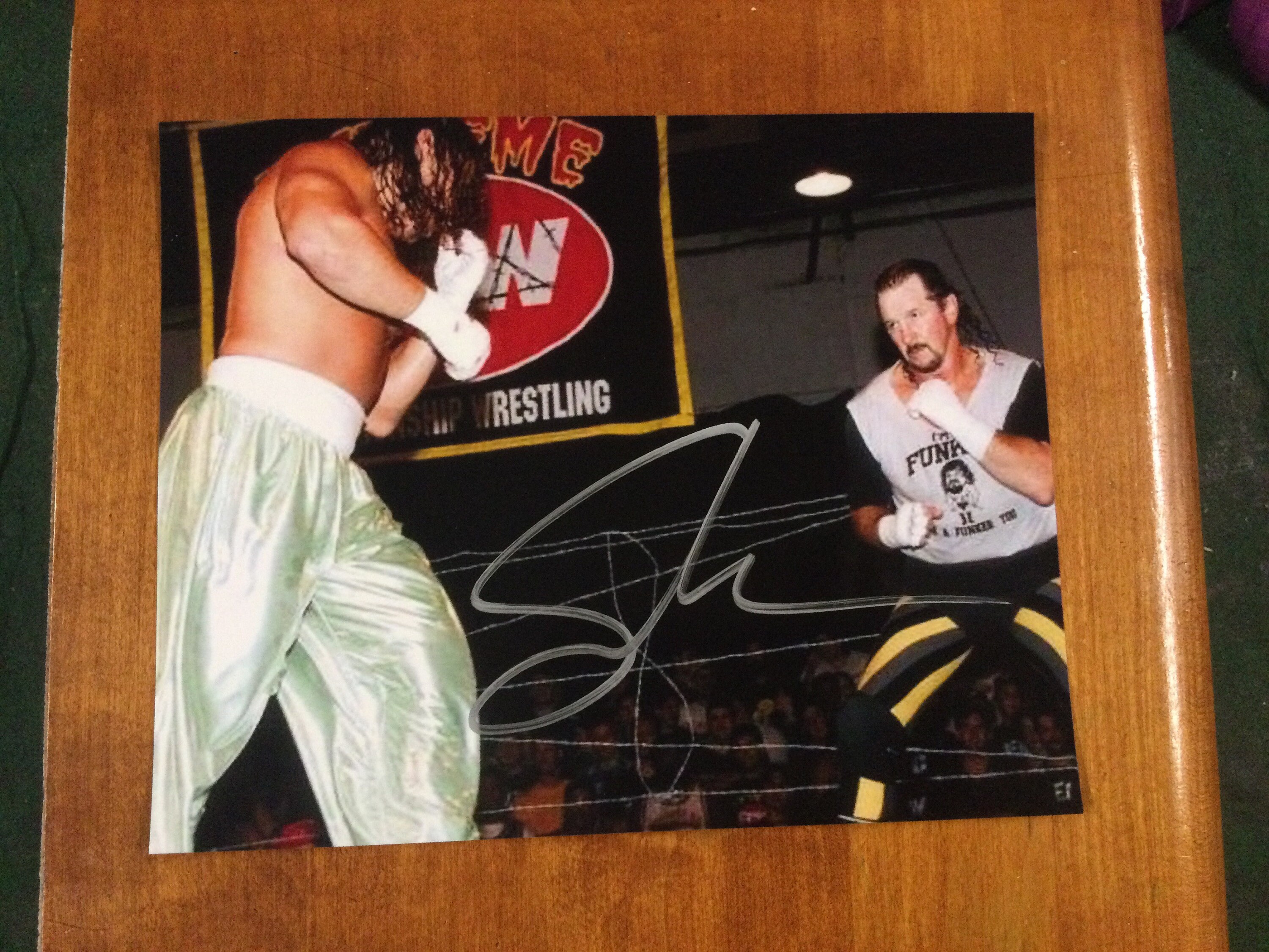 SABU ecw Born to be wired signed autographed 8x10 terry funk | Etsy