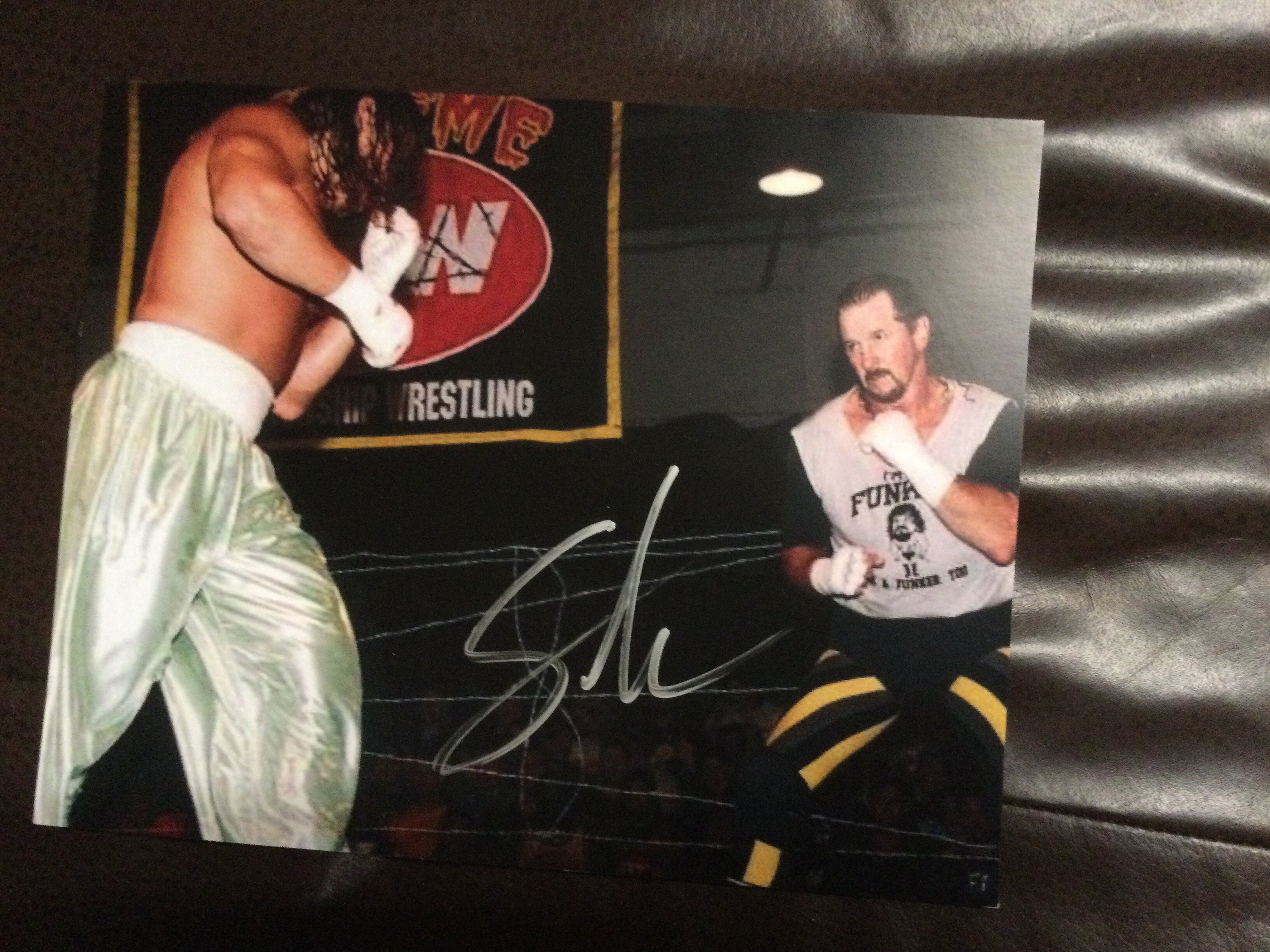 SABU ecw Born to be wired signed autographed 8x10 terry funk | Etsy