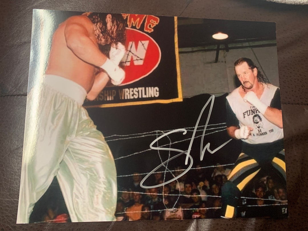 SABU Ecw Born to Be Wired Signed Autographed 8x10 Terry Funk Wwe ...