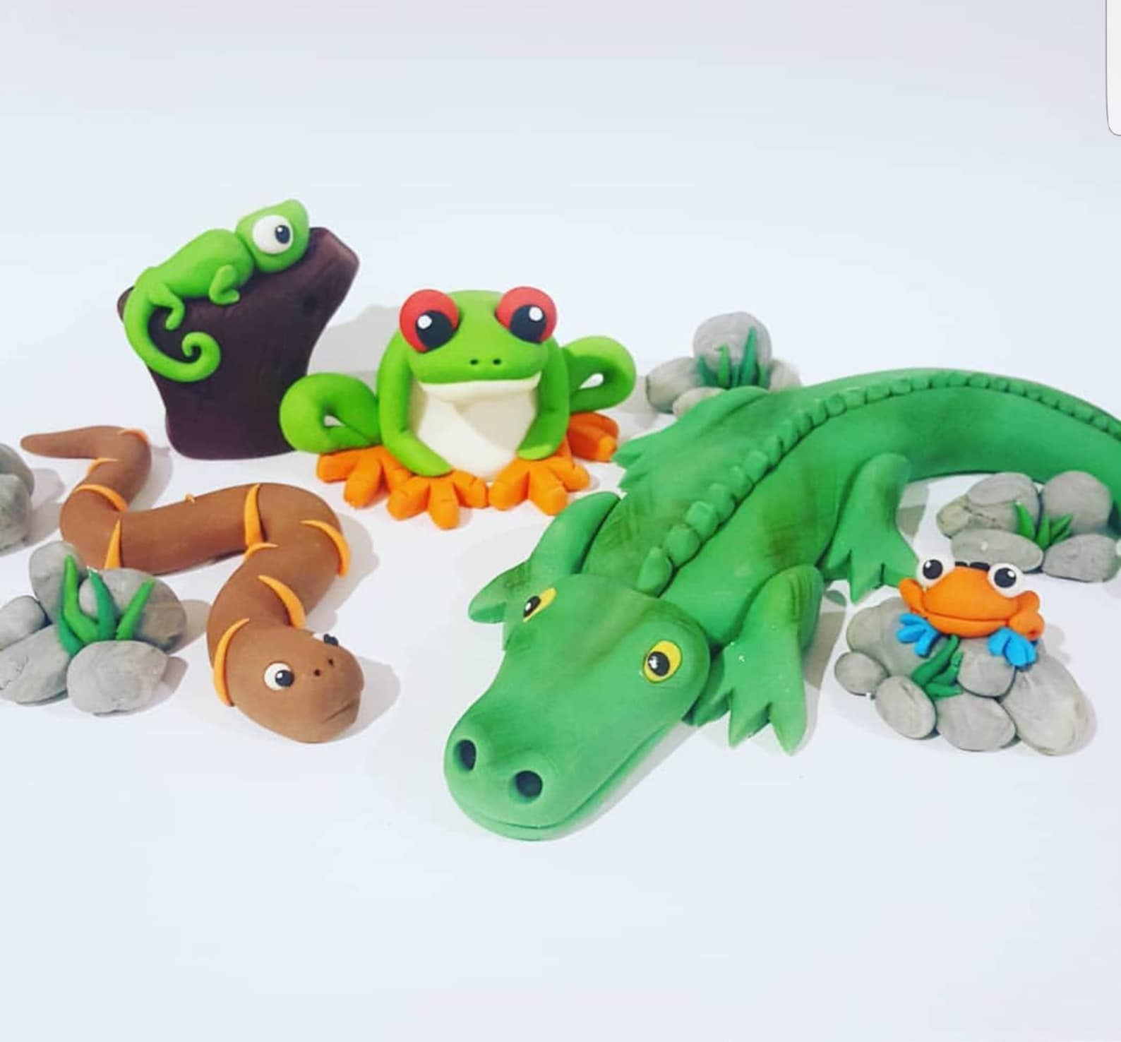 Reptile Cake Topper Set - Etsy Australia
