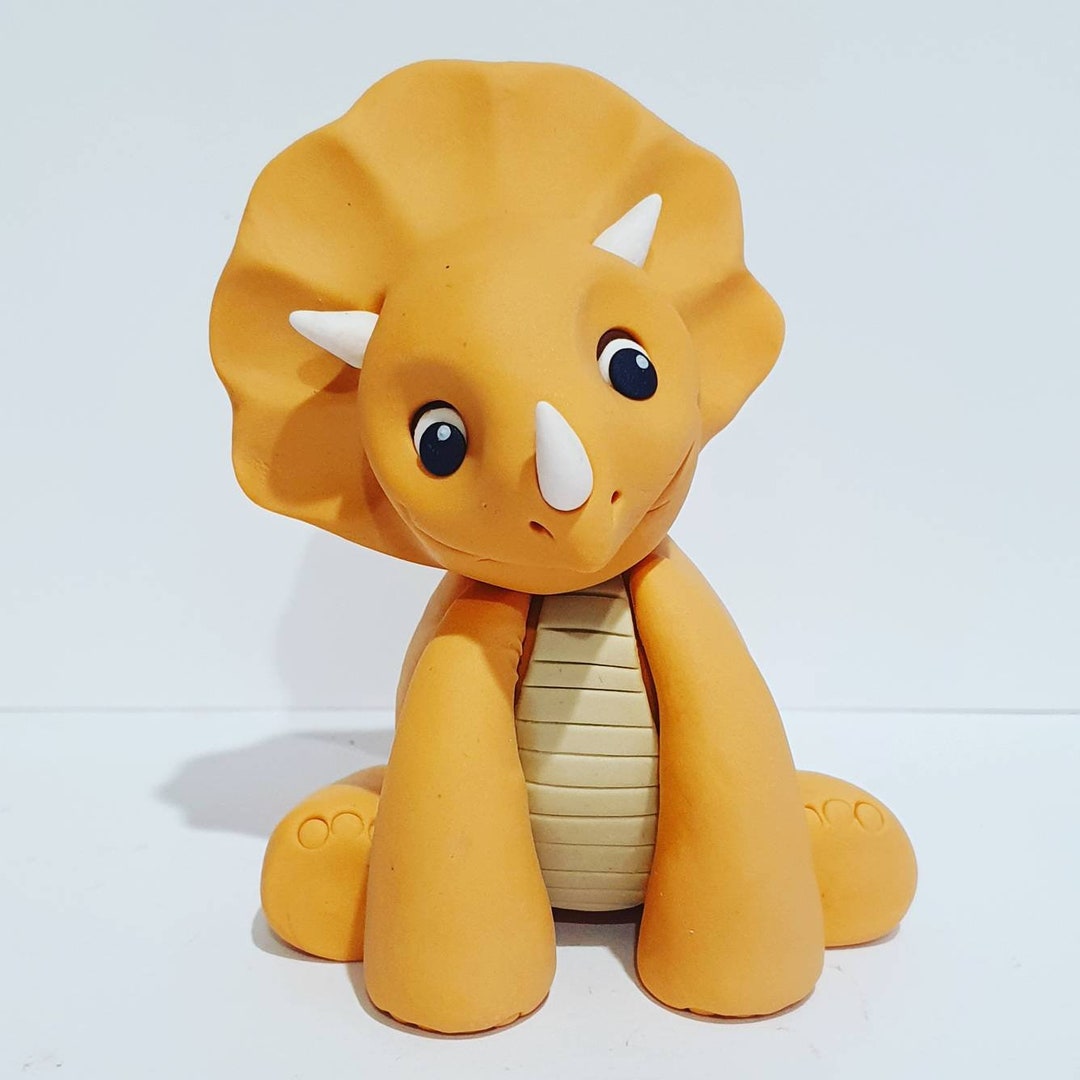 Dinosaur Fondant Cake Topper - Etsy