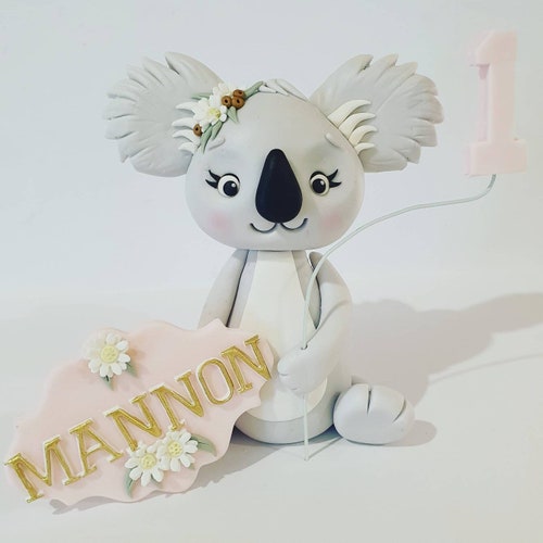 Koala Australiana Fondant Cake Topper - Etsy