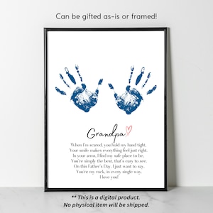 Father's Day Poem | Printable Gift | DIY Handprint Craft for Kids ...