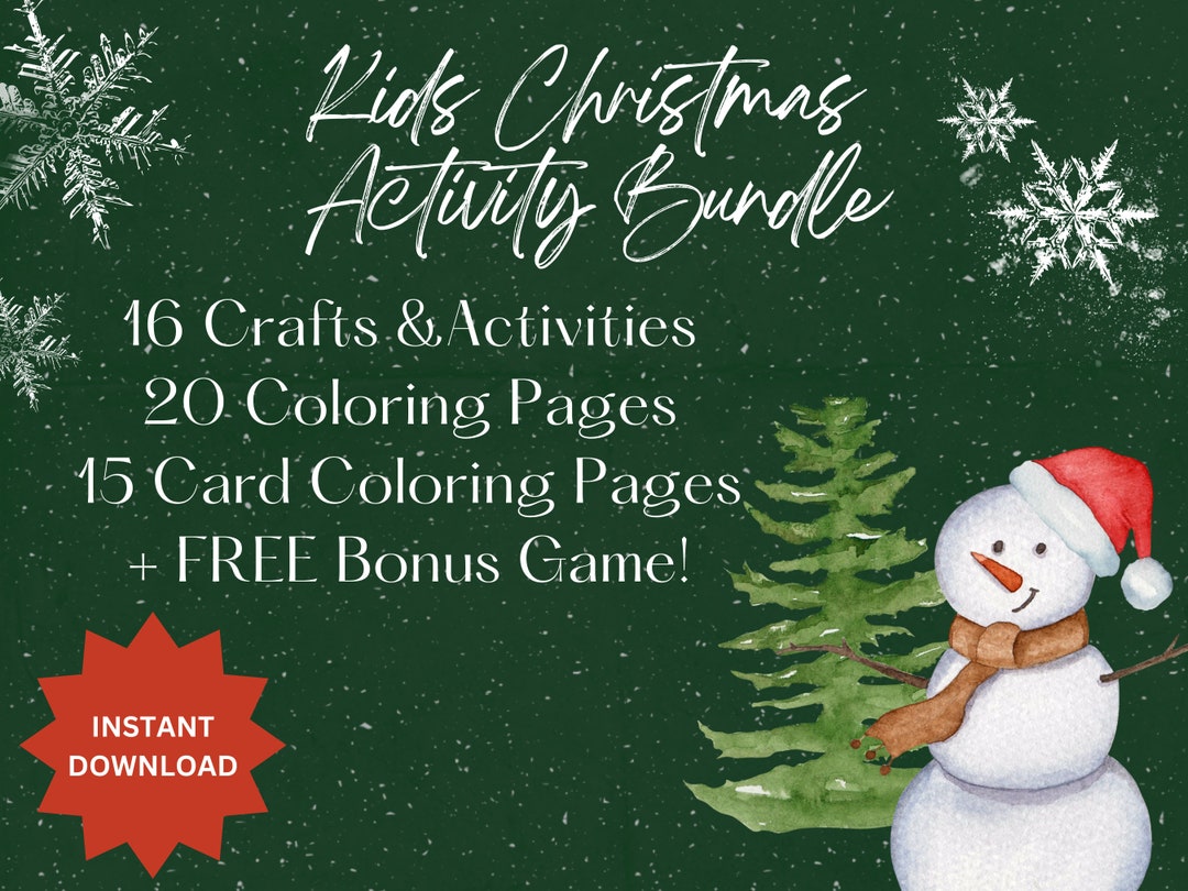 52 Printable Christmas Activities, Christmas Activities for Kids ...