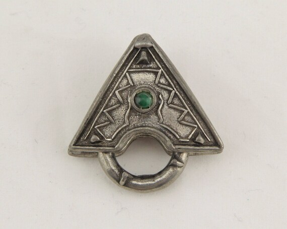 Vintage Ivar Hyden Modernist cast metal Ethnic gemsto… - Gem