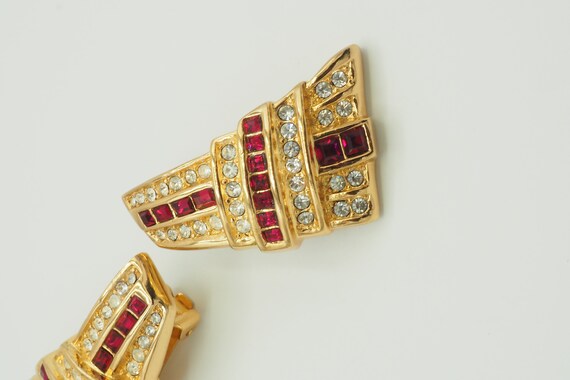 Rare Vintage Christian Dior Paris Art Deco gold tone … - Gem