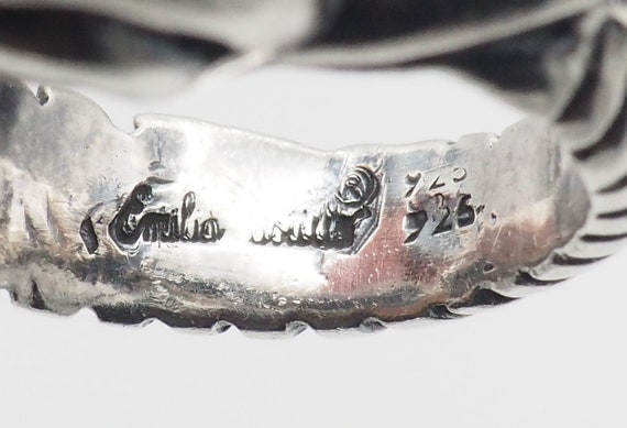 Vintage Emilia Castillo Sterling Silver Snail Ring: B… - Gem