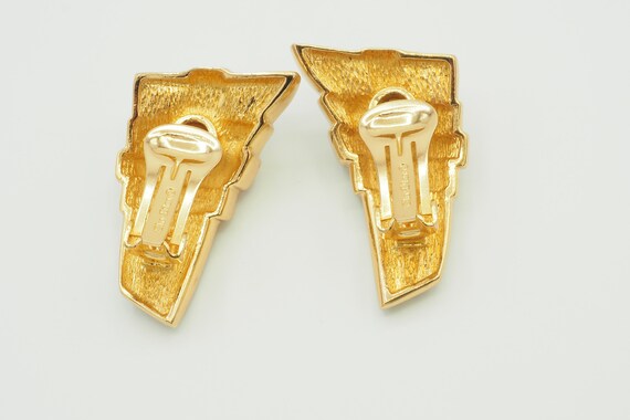 Rare Vintage Christian Dior Paris Art Deco gold tone … - Gem