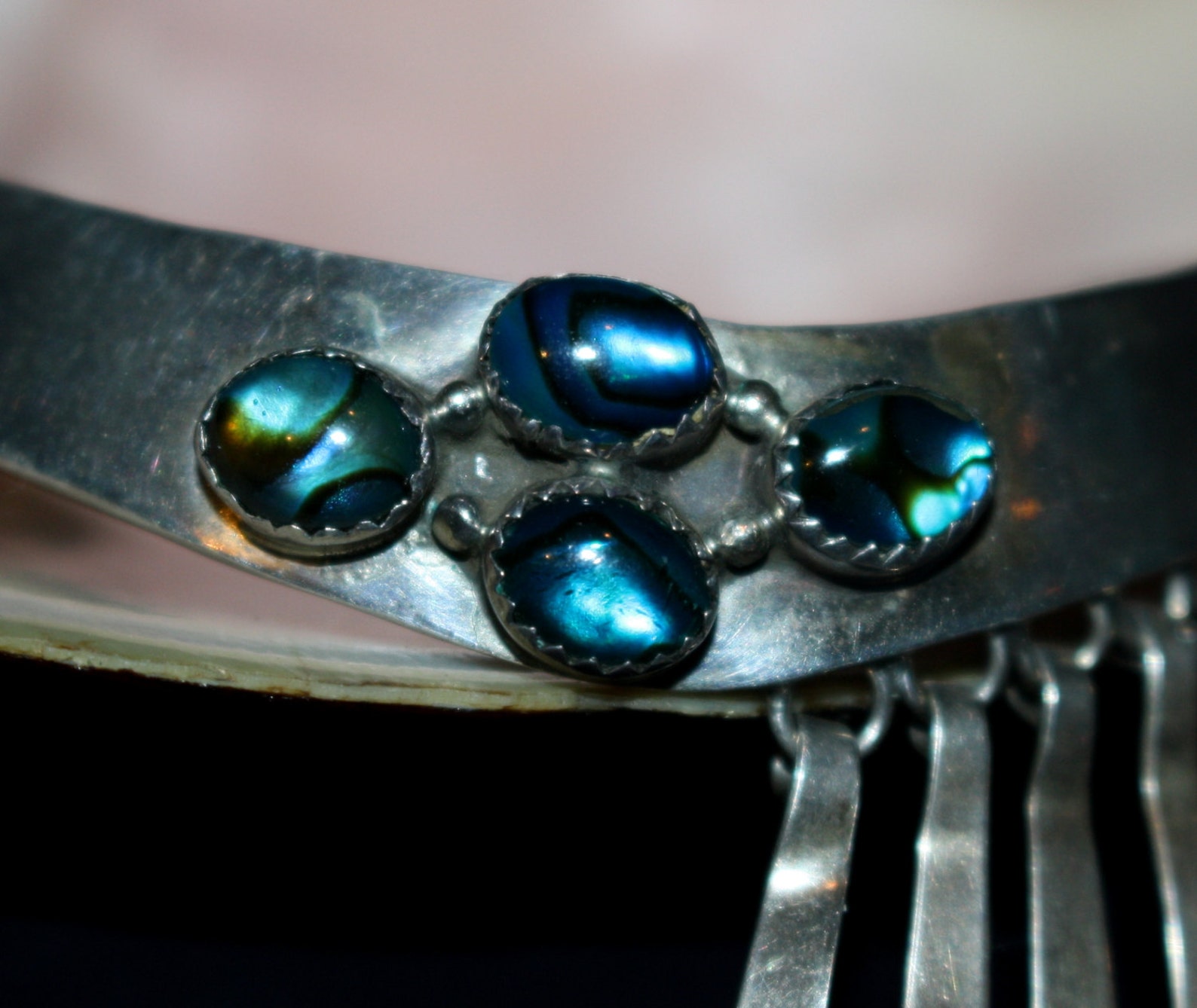 925 Abalone Shell Cuff Bracelet / Abalone Sterling Silver Bracelet ...