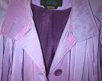 Vintage Purple Long Trench Coat Long Belted Classic Trench - Etsy