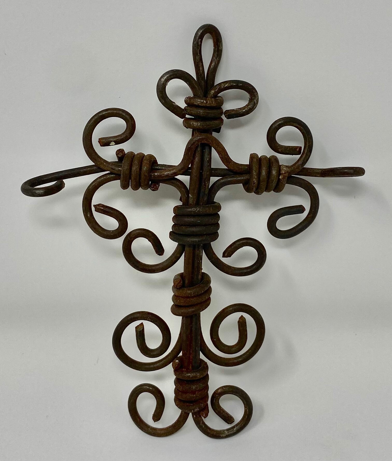 Vintage Rod Iron Crosses Collection of 3 Wire Wrapped Cross - Etsy
