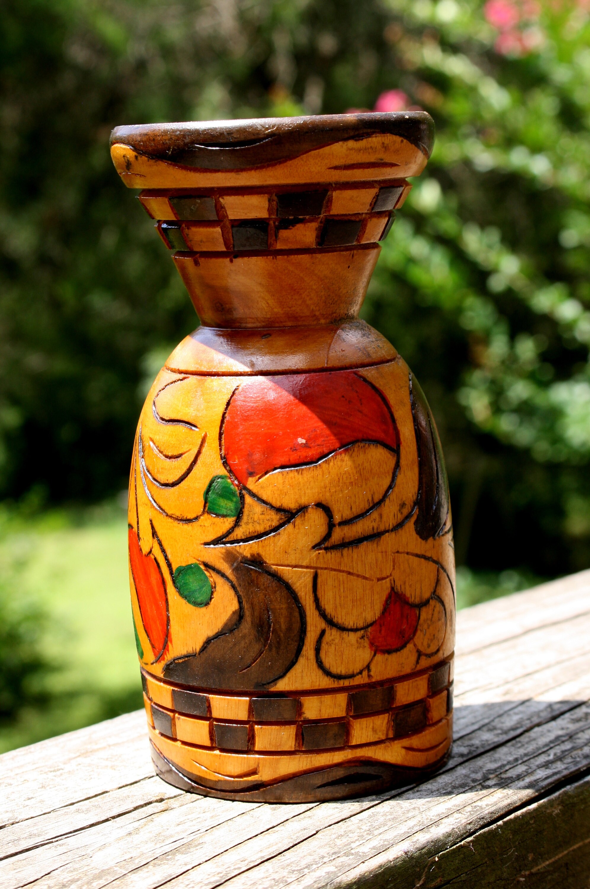 Copa de Copa de Copa de Madera Hecha a Mano Pirografía Taza Grabada ...