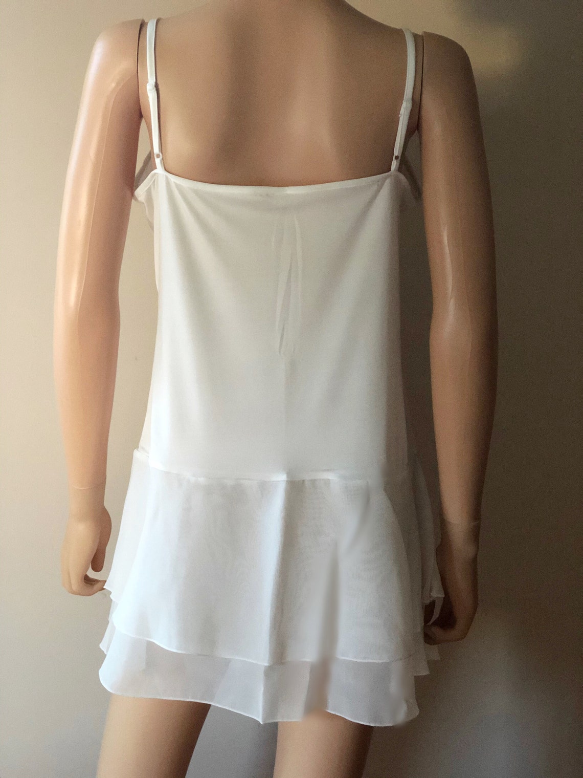 Chiffon Trim Top Extender Tank Extender White Shirt Extender | Etsy Canada