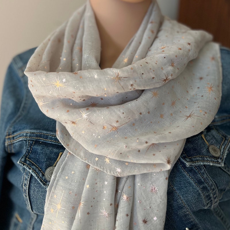 Metallic Scarf - Etsy