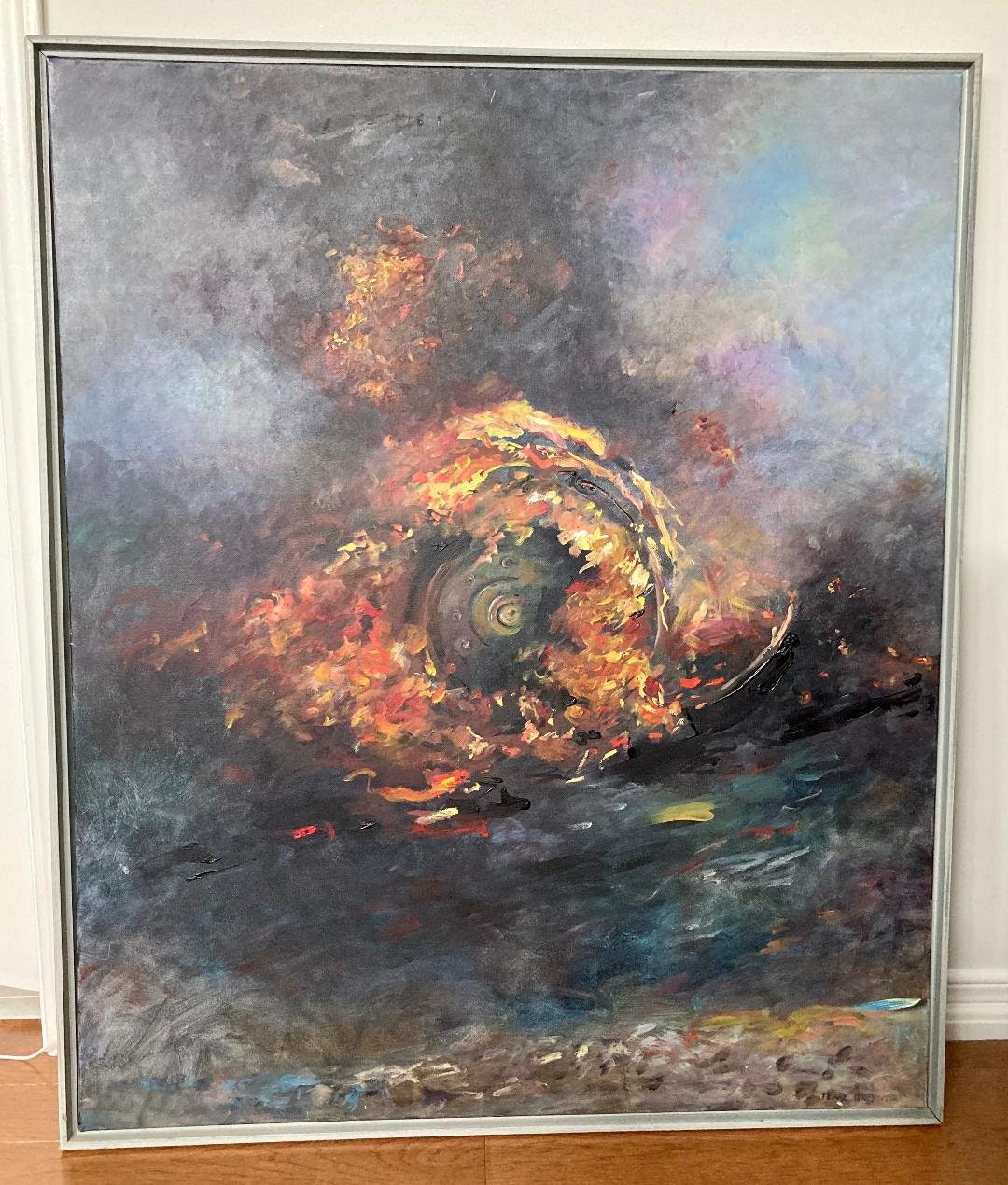 Original Oil on Canvas Painting by Jerry Grey Depicting Gulf War Image ...